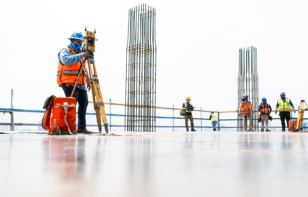 Layout technologies for building construction