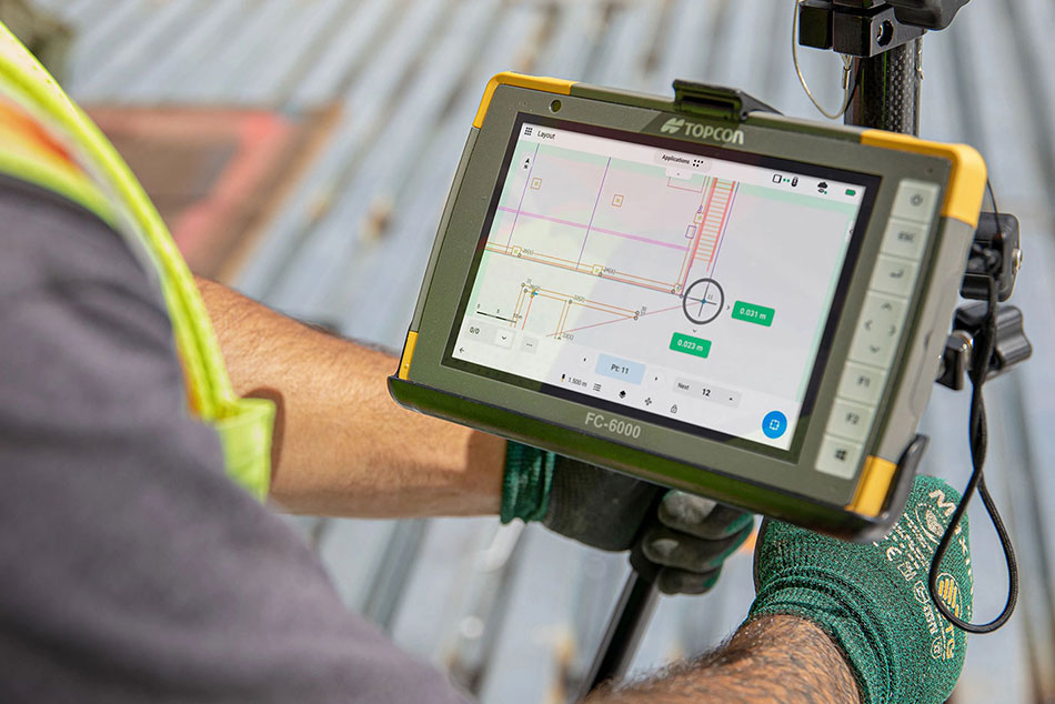 Layout technologies for building construction