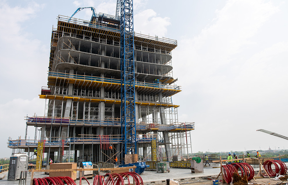 Layout technologies for building construction