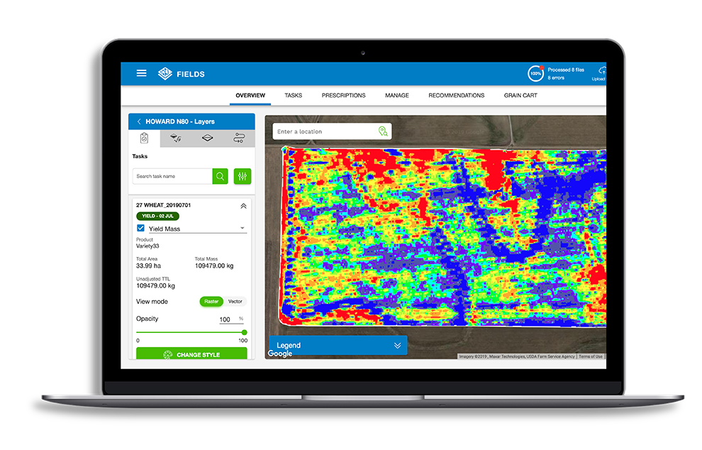 Crop production software and subscriptions