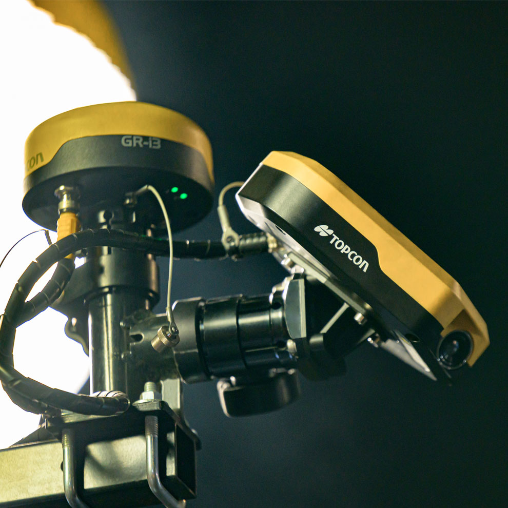 Machine control sensors for earthworks and road construction