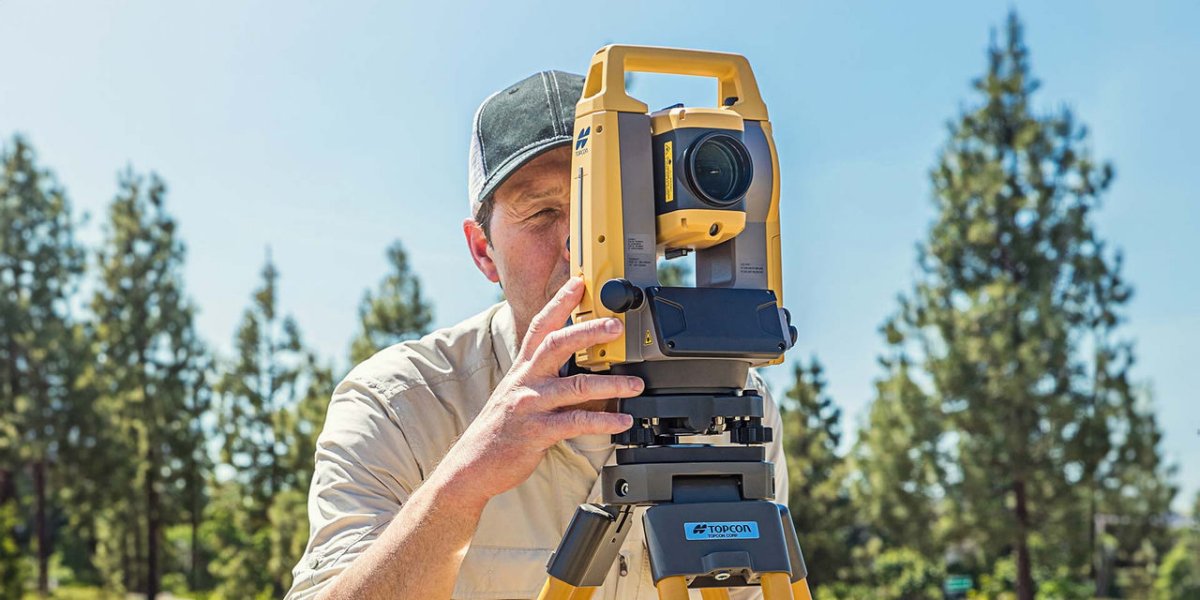 Standard total stations measure distances and angles