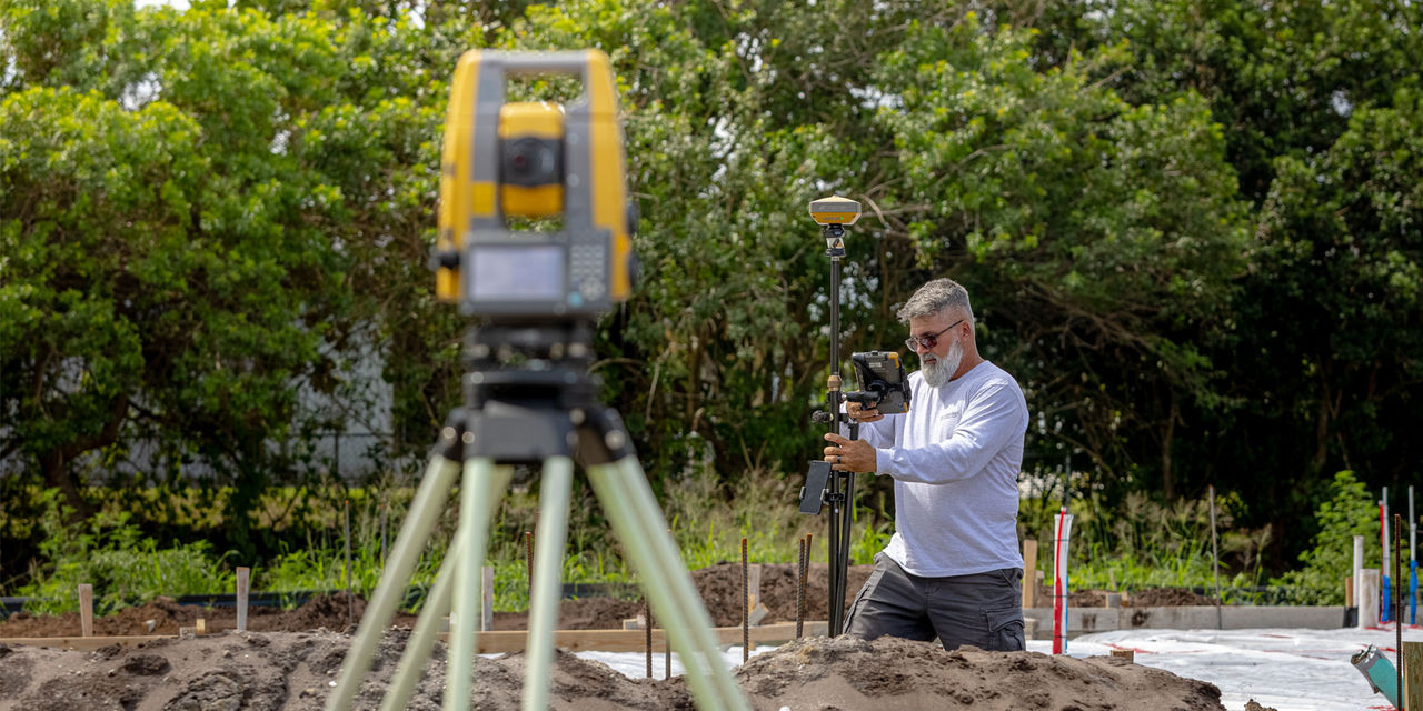 Robotic total stations measure distances and angles for a variety of ...