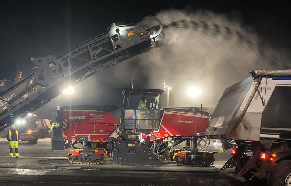 3D-MC machine control for earthworks and road construction