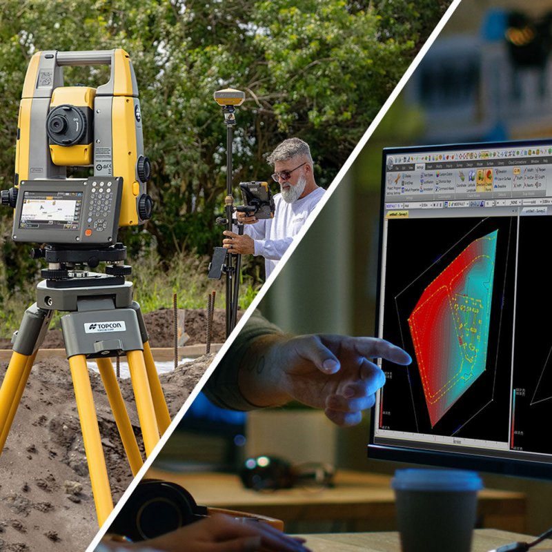 Topcon Office merges plans and survey data into digital models