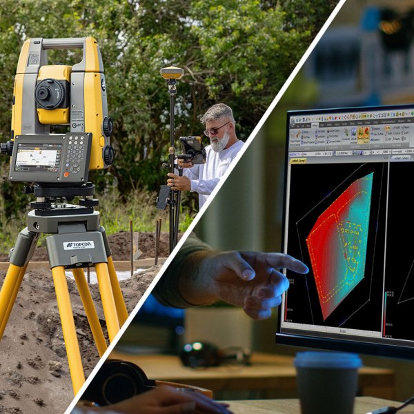 Topcon Office fusiona planos y datos de levantamientos topográficos en modelos digitales
