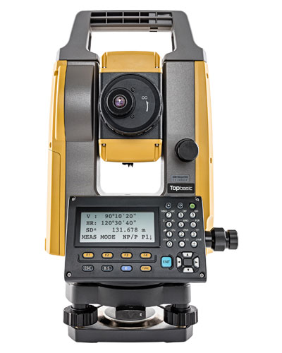 Standard total stations measure distances and angles