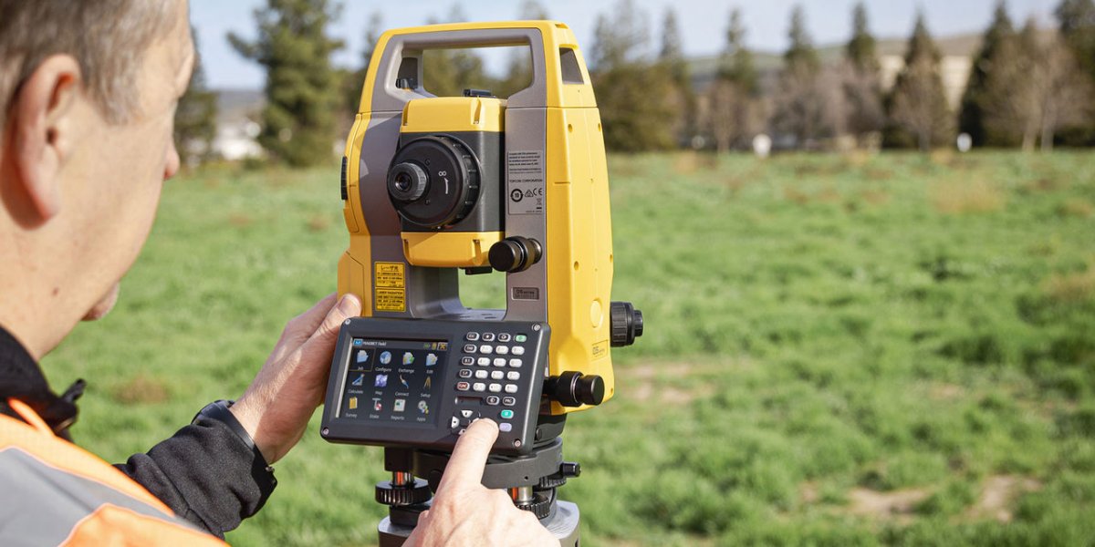 Standard total stations measure distances and angles