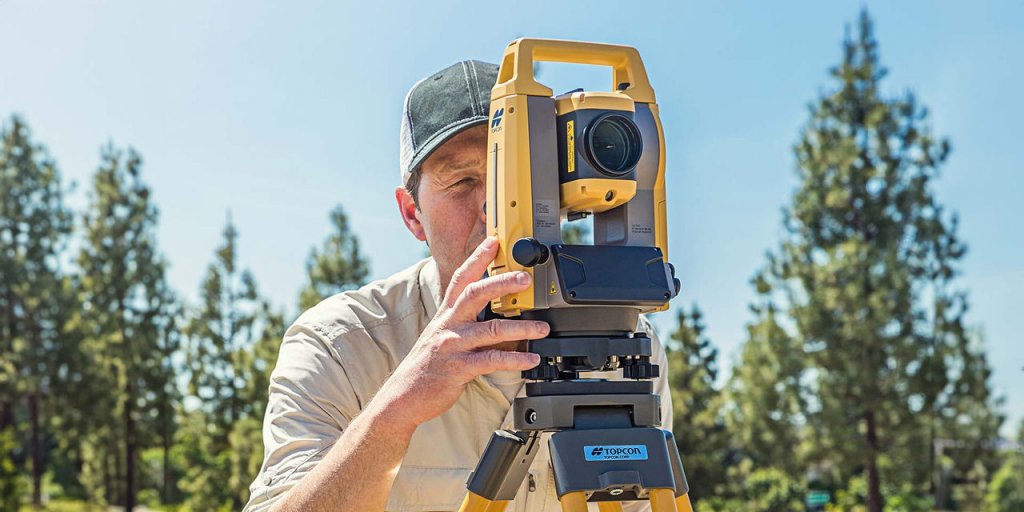 Standard total stations measure distances and angles