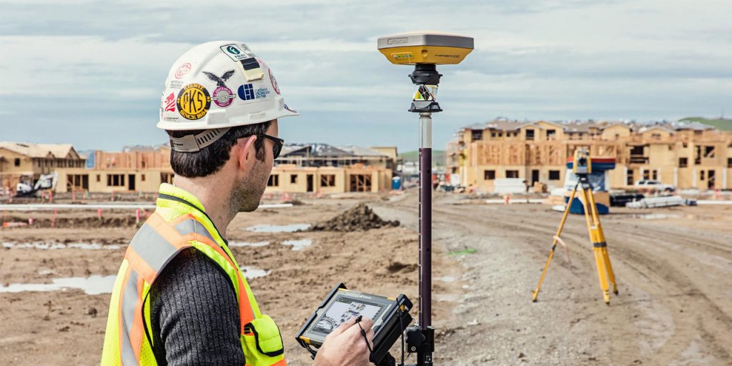 Robotic total stations measure distances and angles for a variety of ...