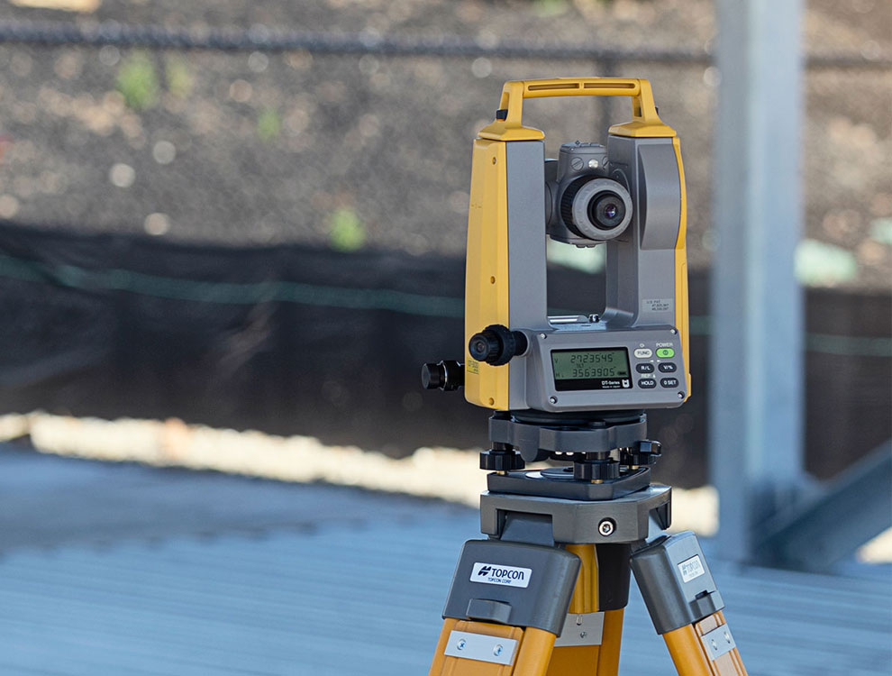 Standard total stations measure distances and angles